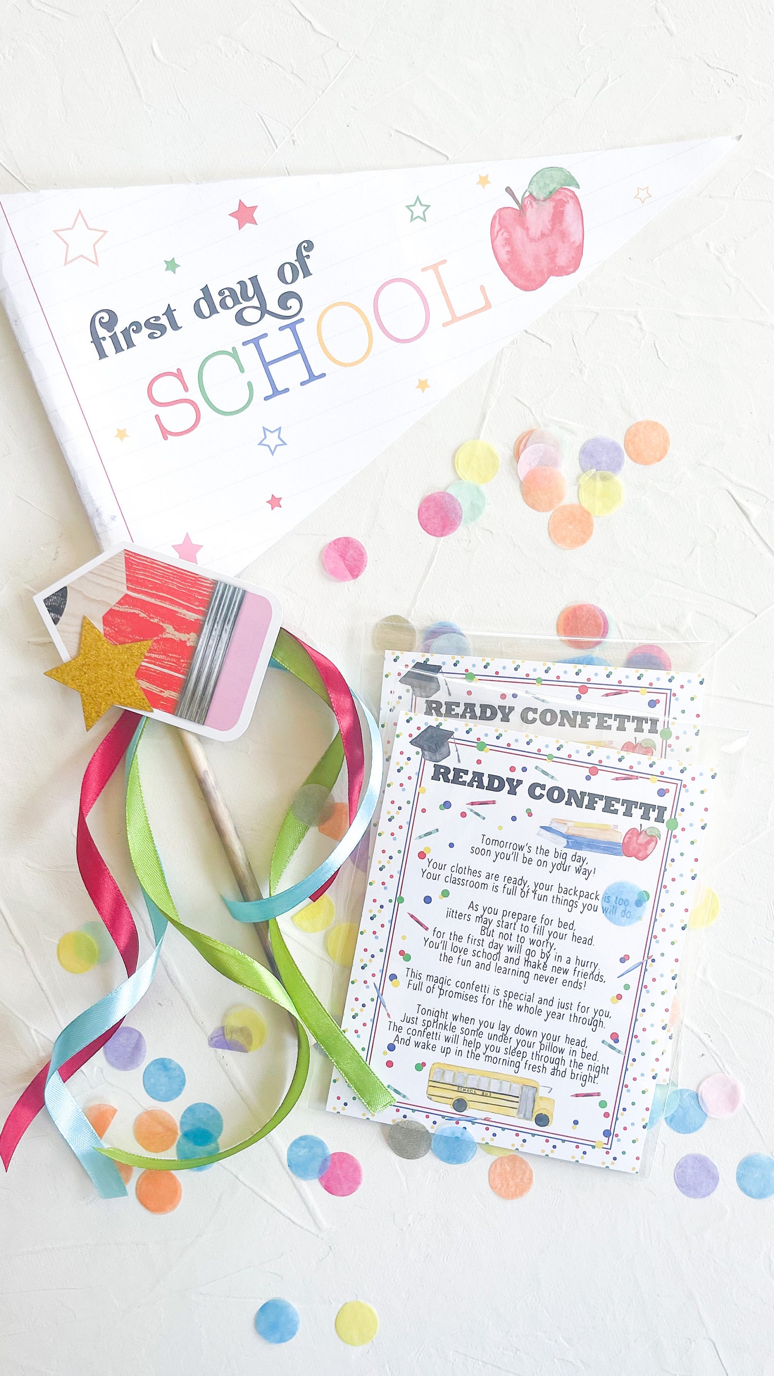 Back to School Ready Confetti First Day of School Gift - Etsy