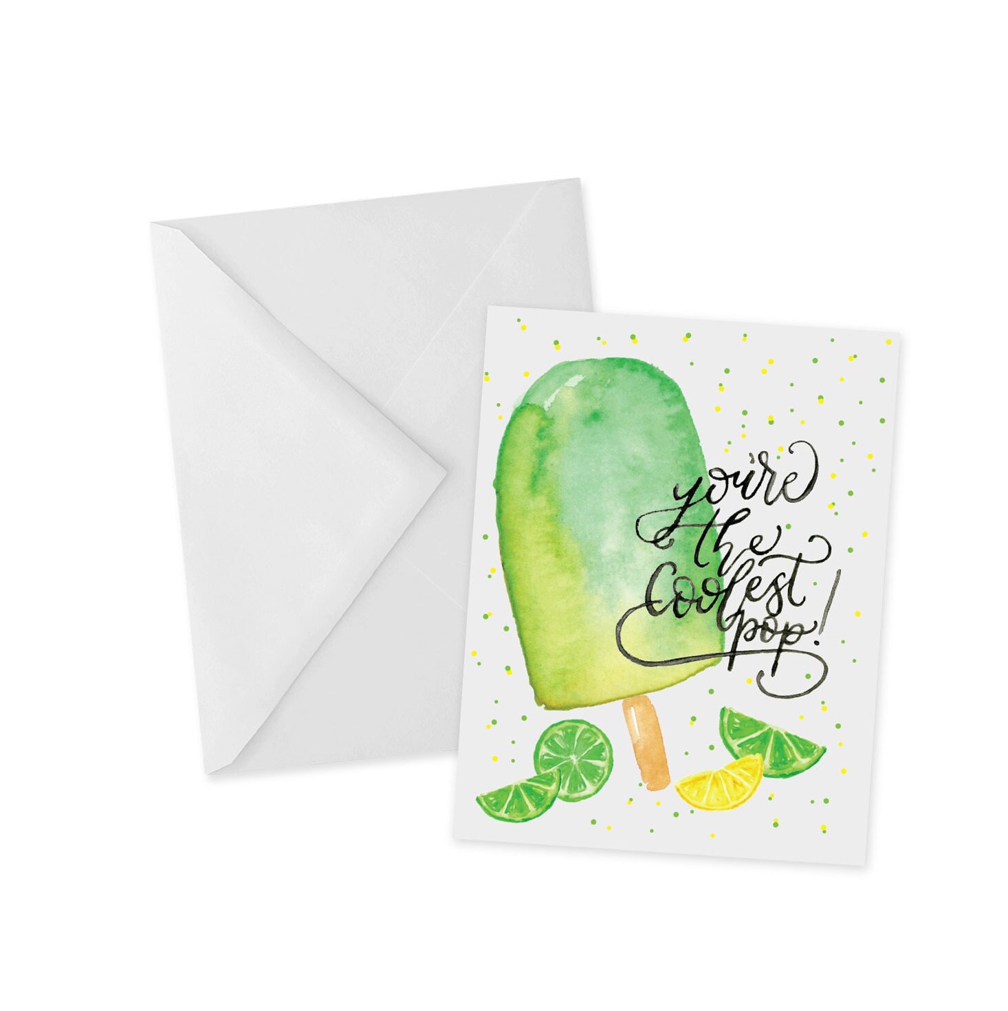 Youre the Coolest Pop Fathers Day Greeting Card, Colorful Popsicle Card ...