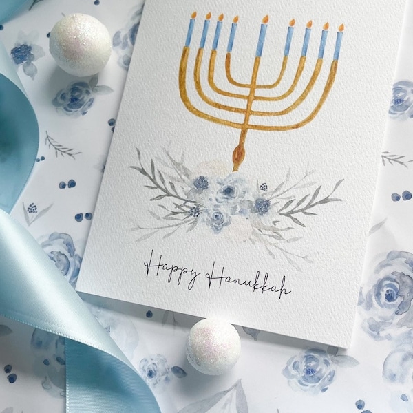 Watercolor Hanukkah - Etsy