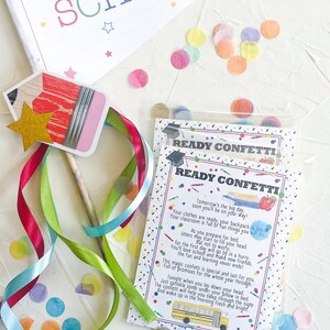 Back to School Ready Confetti, First Day of School Gift, Jitter Glitter ...