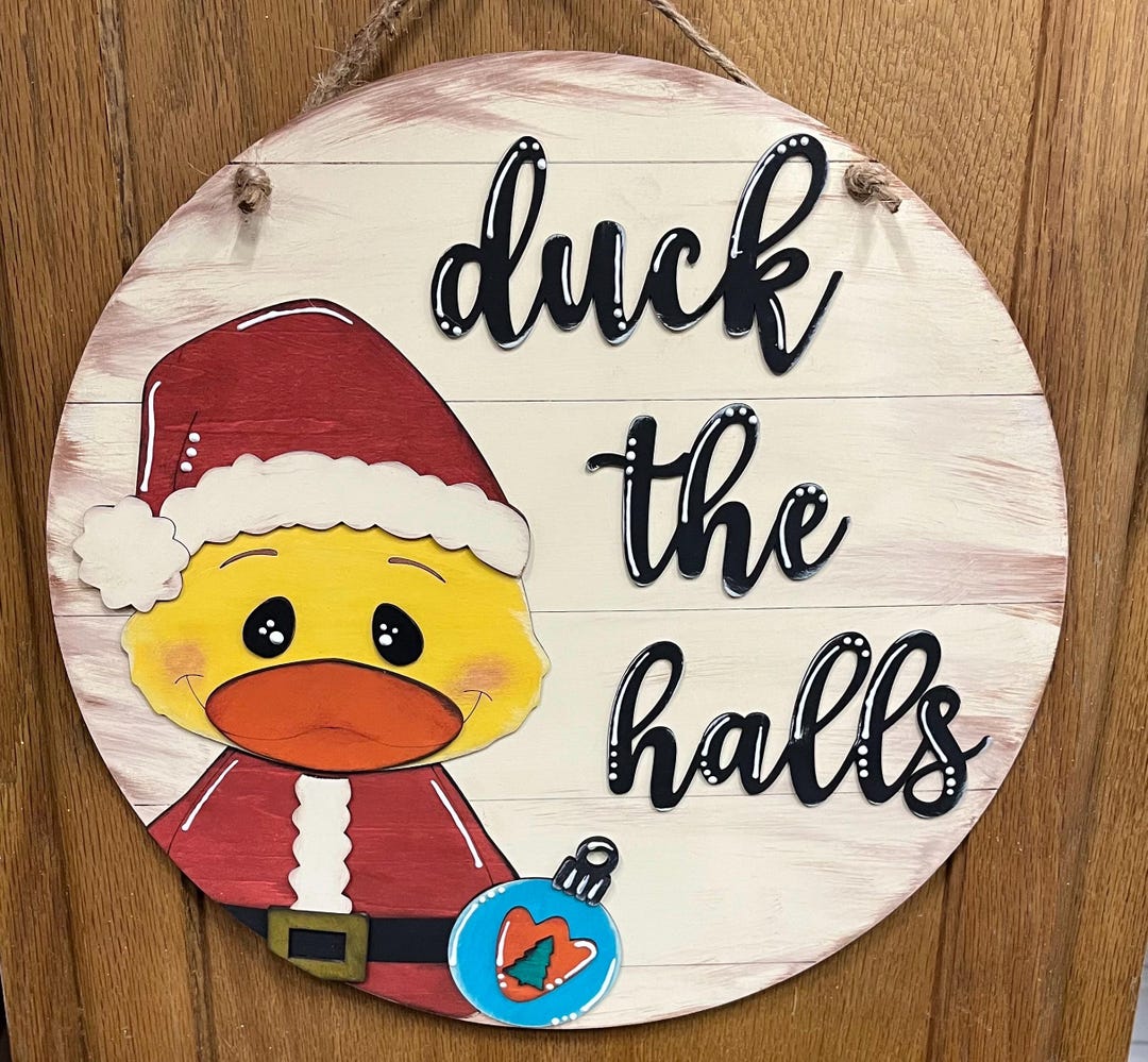 DIY Duck the Halls Door Hanger - Etsy
