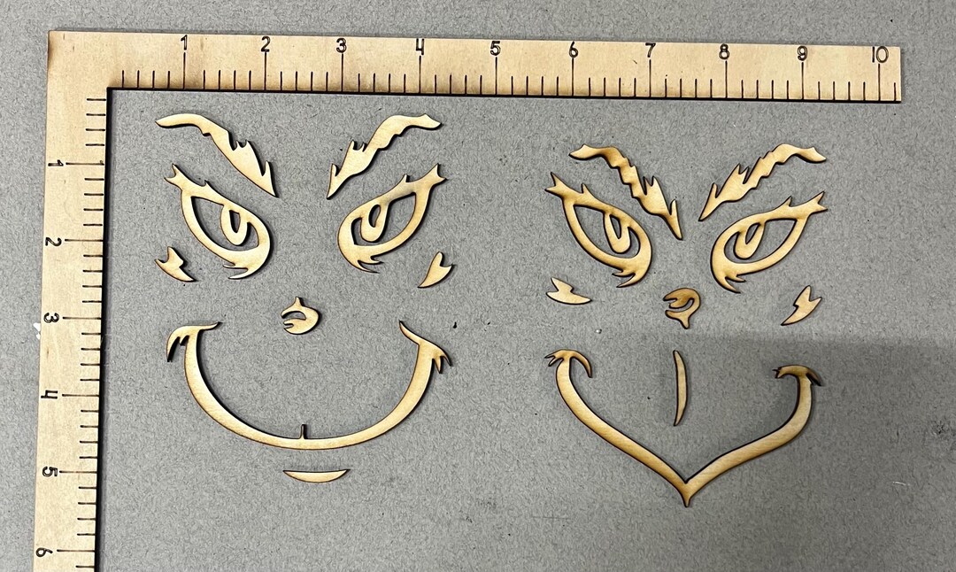 Grinch Face Cut Outs - Etsy