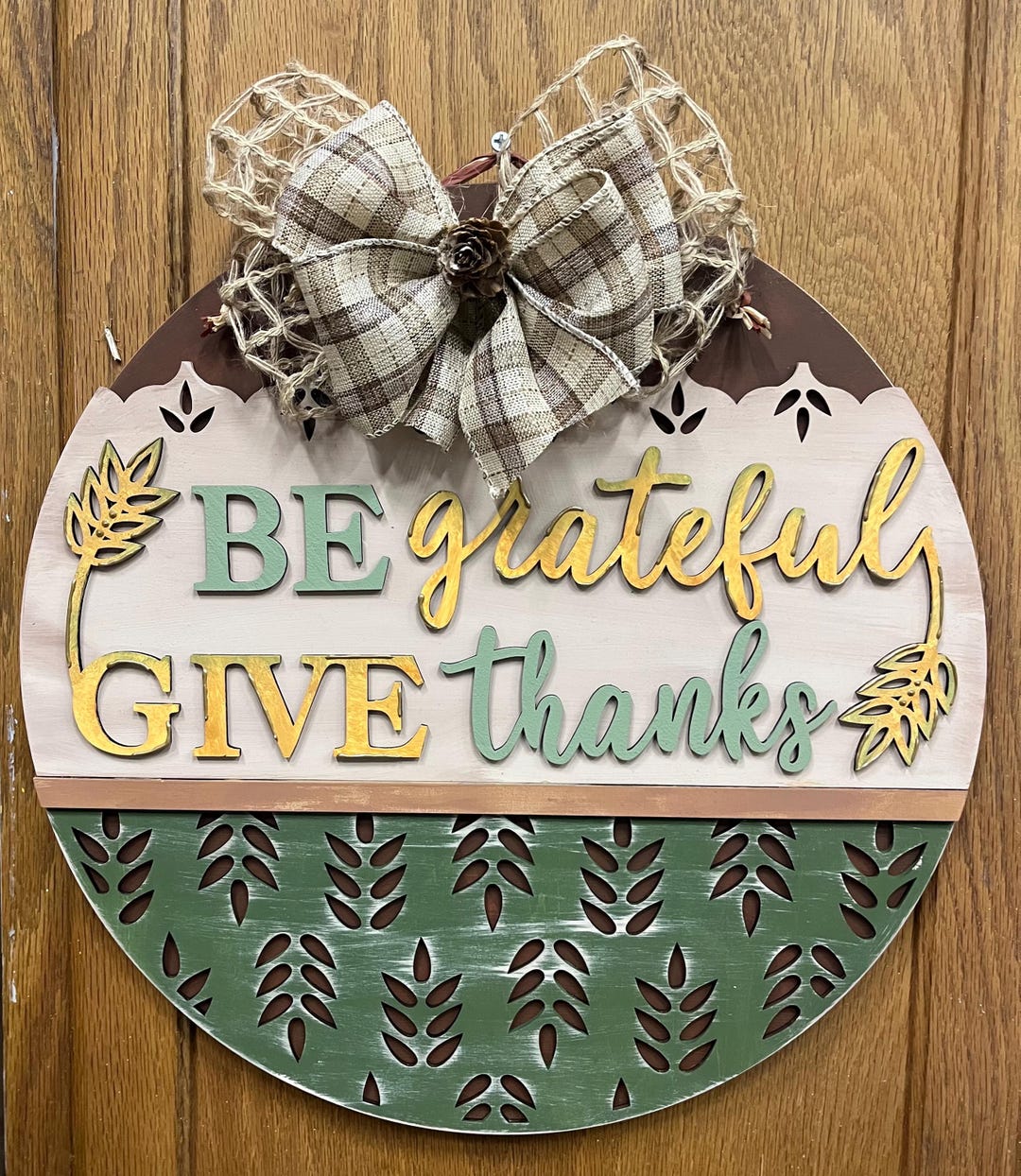 DIY Be Grateful Give Thanks Door Hanger - Etsy