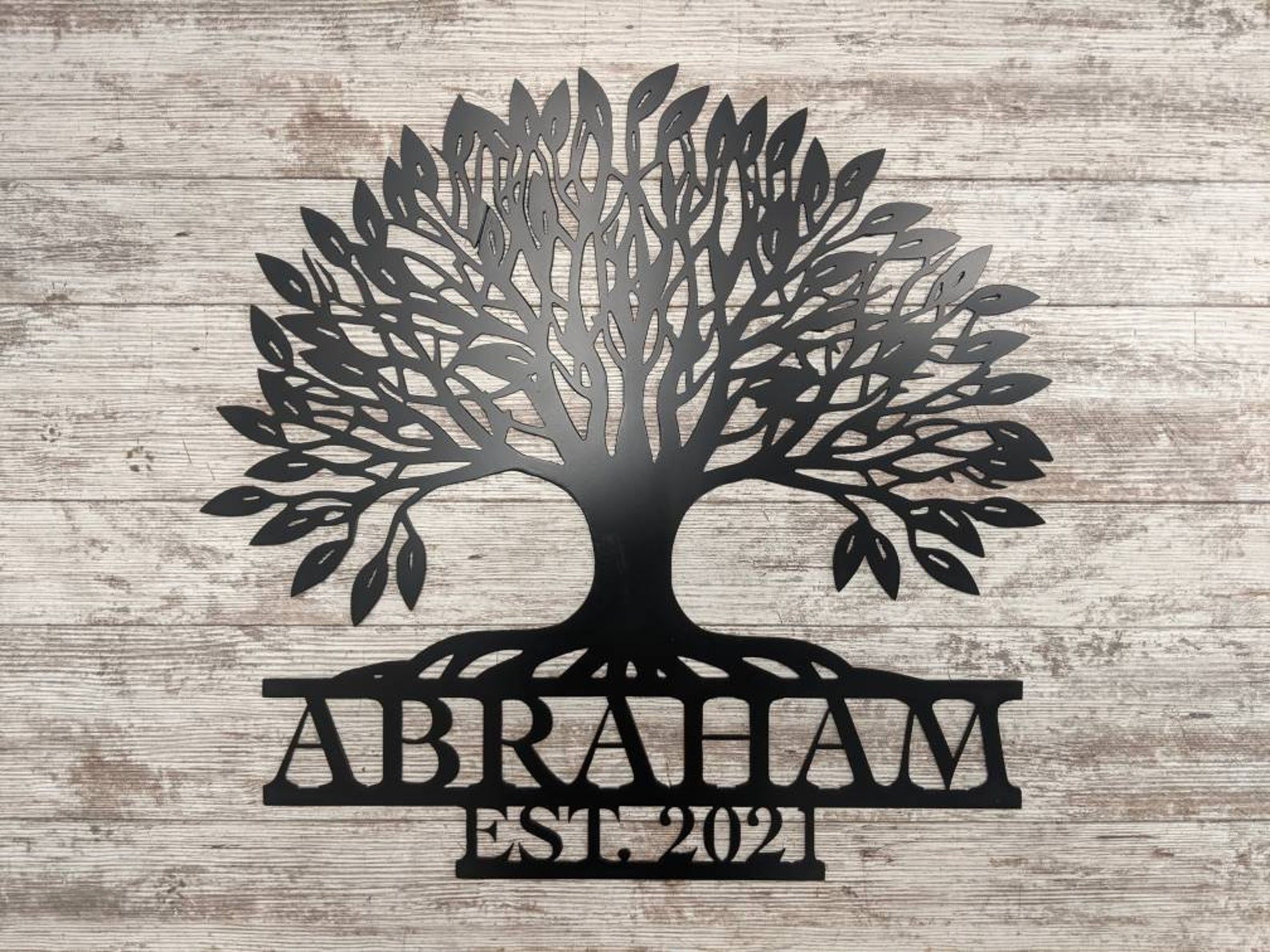 Custom Family Tree Name Sign, Personalized Name Sign, Custom Metal Sign ...