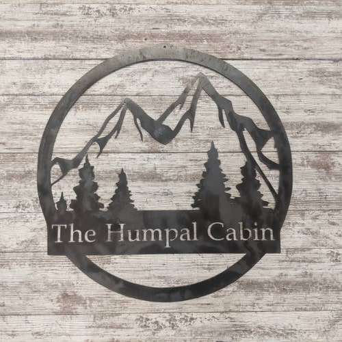 Personalized Mountain Sign - Etsy