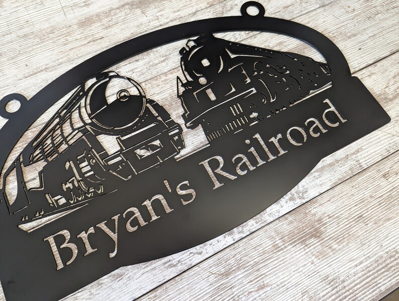 Personalized Railroad Sign Custom Train Sign Train Sign - Etsy