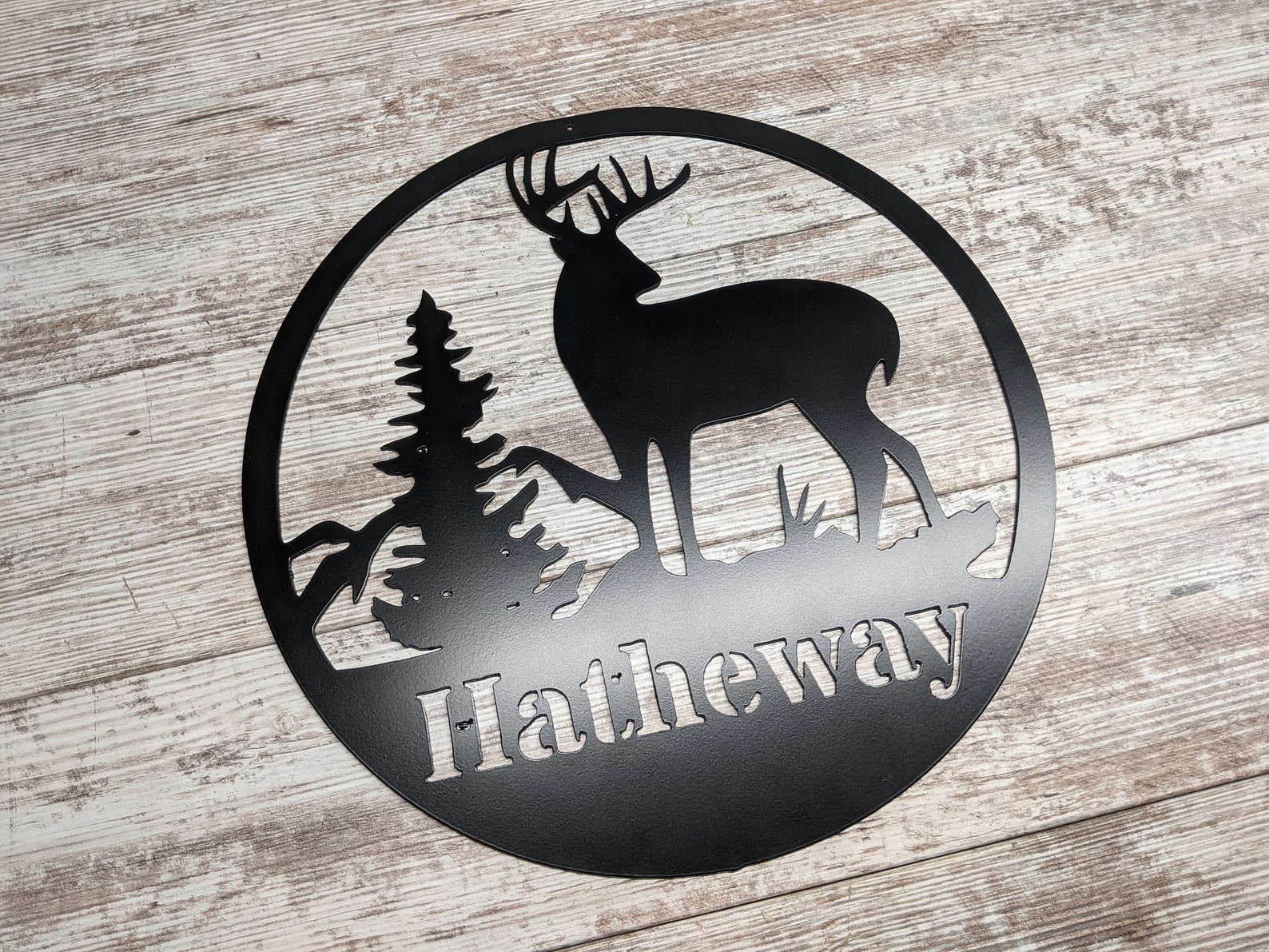 Personalized Metal Sign Deer Sign Hunting Gift Sign Custom | Etsy