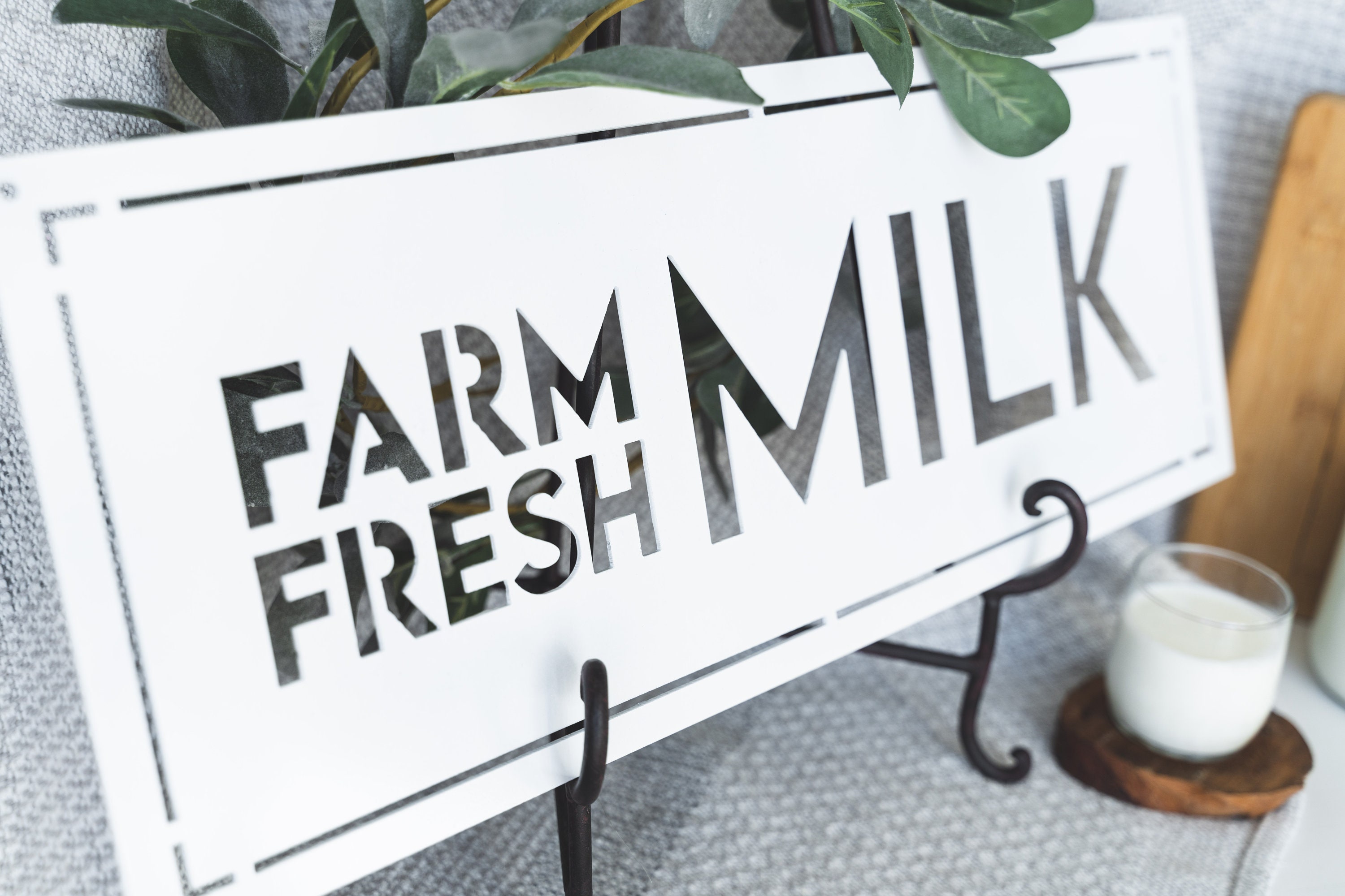 Farm Fresh Milk Sign Custom Metal Sign Housewarming Gift - Etsy UK