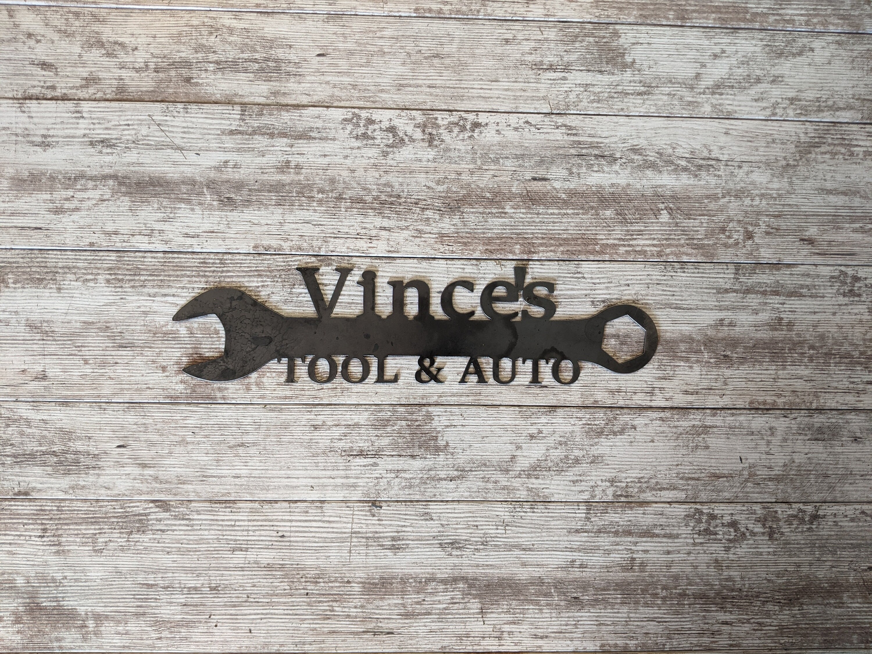 Personalized Metal Sign - Custom Garage Sign, Workshop Sign, Family ...