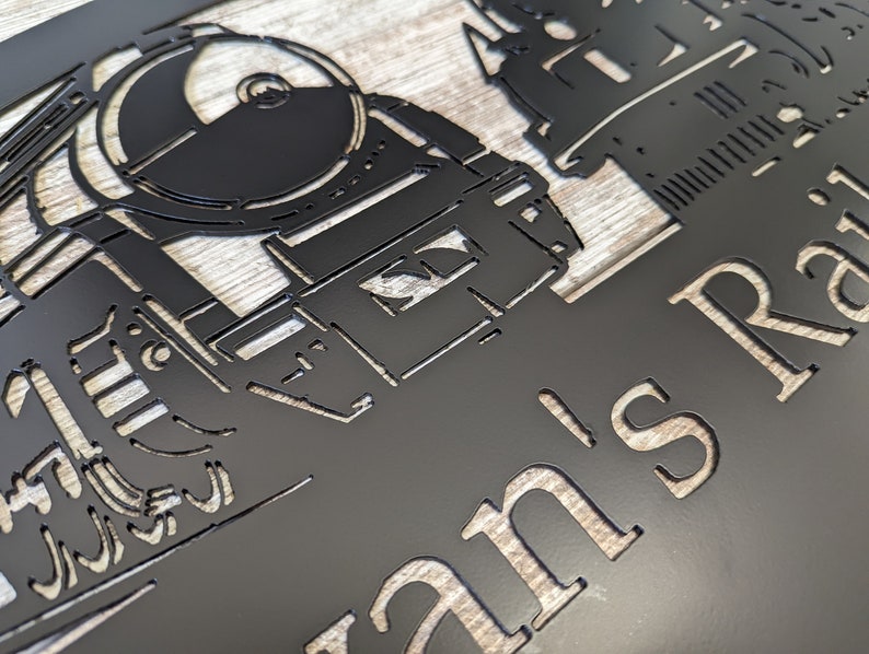 Personalized Railroad Sign Custom Train Sign Train Sign - Etsy