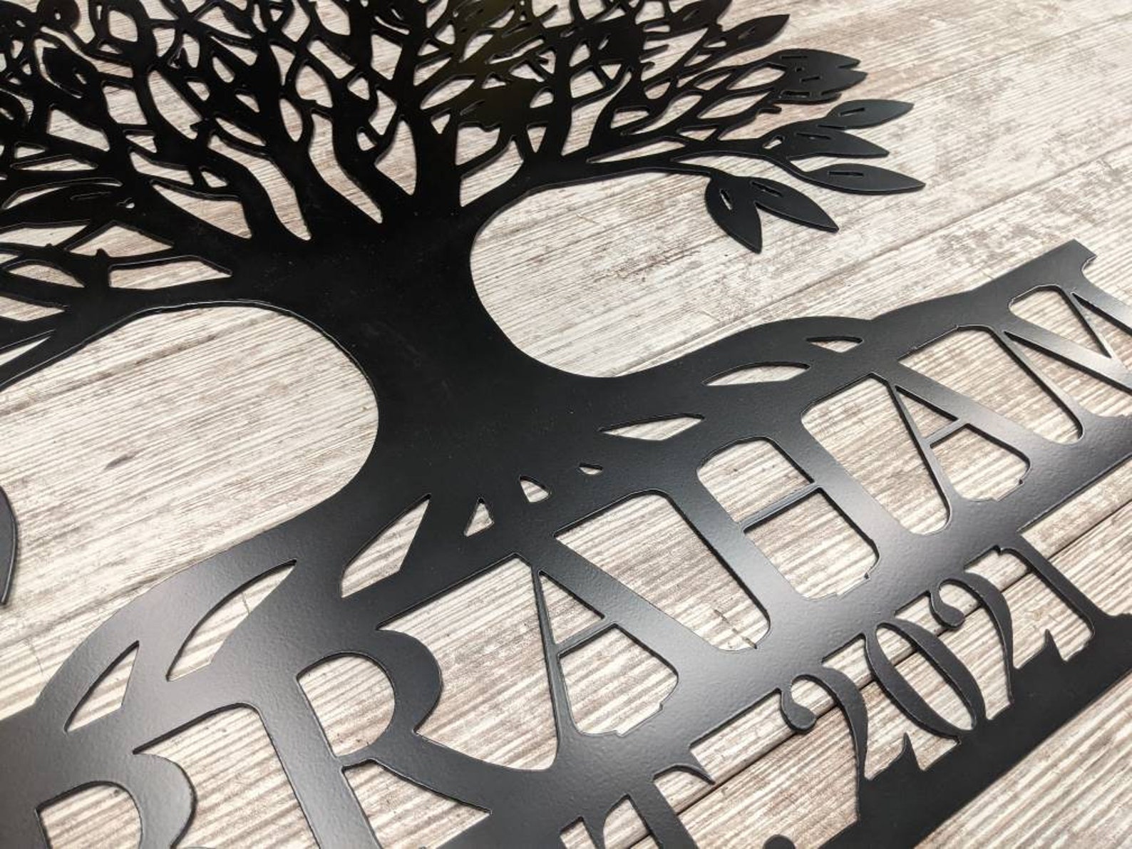 Custom Family Tree Name Sign, Personalized Name Sign, Custom Metal Sign ...