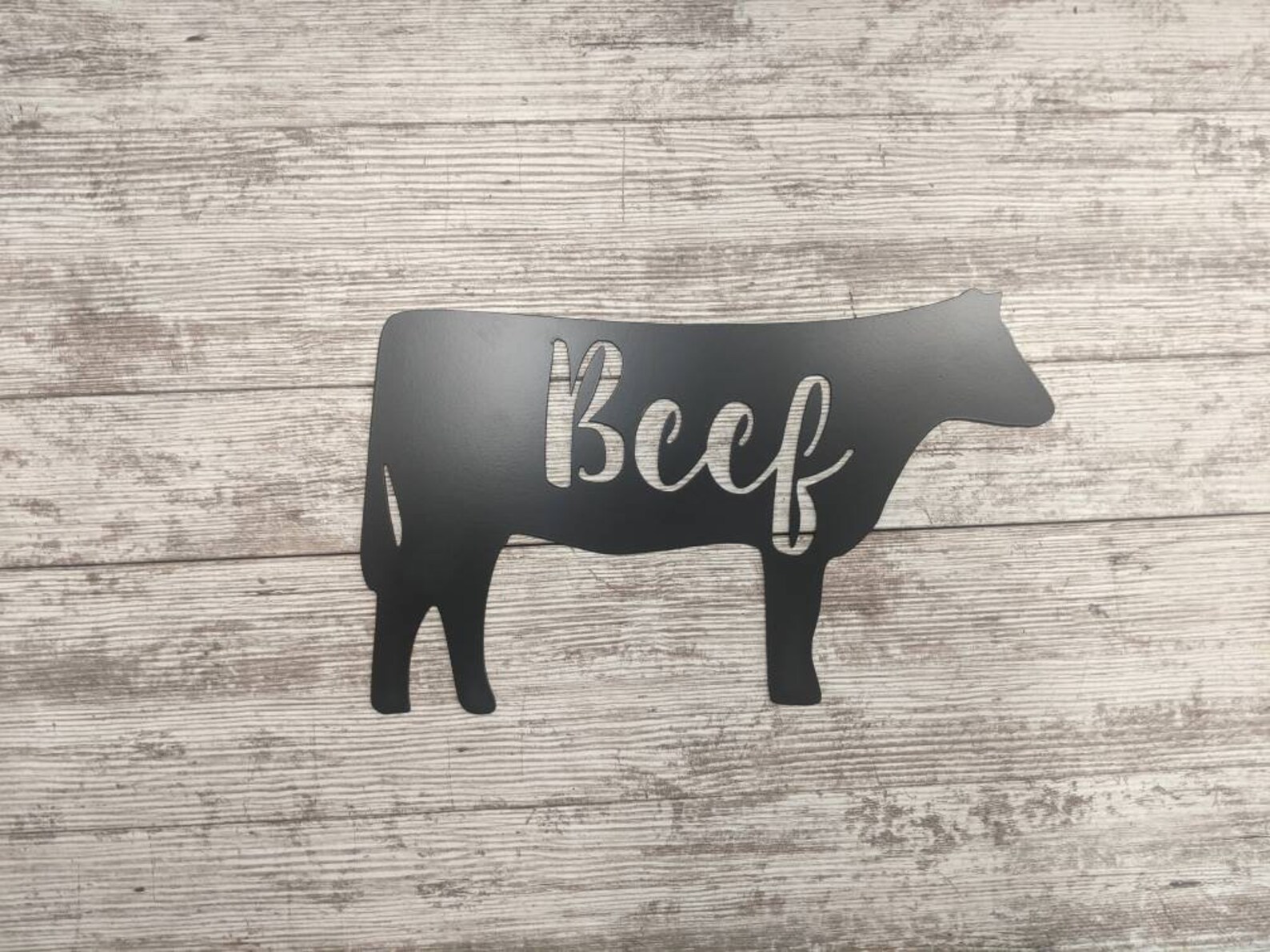 Cow Pig Chicken Sign Set Beef Pork Chicken Sign Set Kitchen - Etsy
