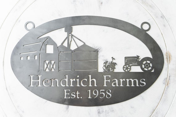 Farm Sign Tractor Sign Personalized Sign With Your Name - Etsy