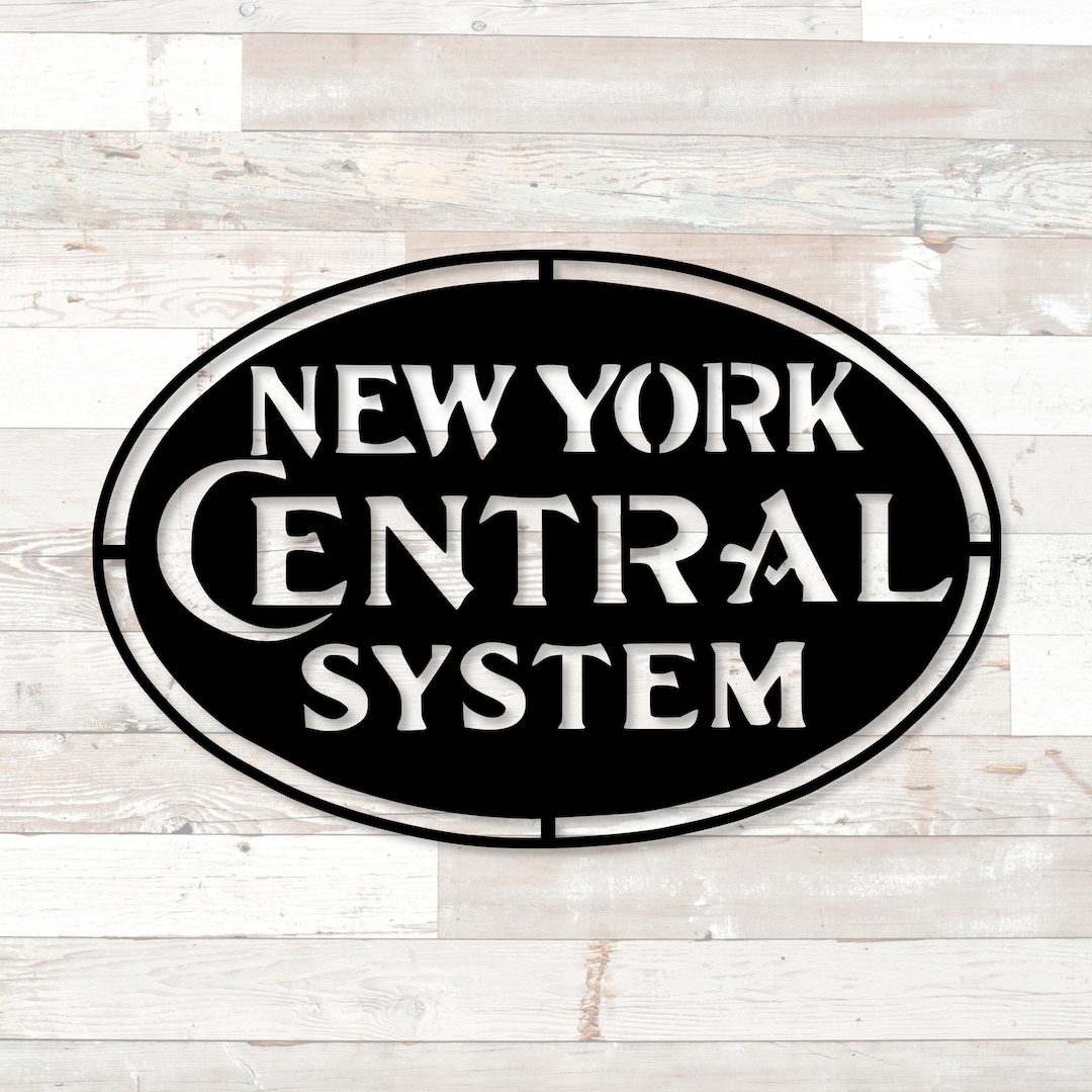 New York Central System Railroad Logo - Metal Sign, New York Central ...