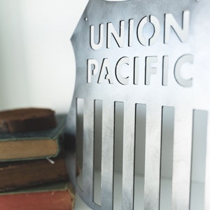 Union Pacific Logo - Metal Sign, Train Logo Sign, Railroad Sign, Model ...