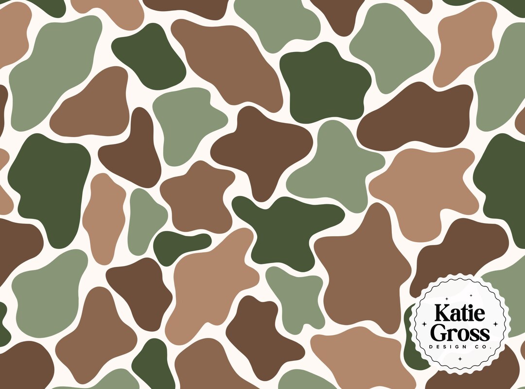 Camo Seamless File, Camouflage PNG Background, Army Green Digital ...