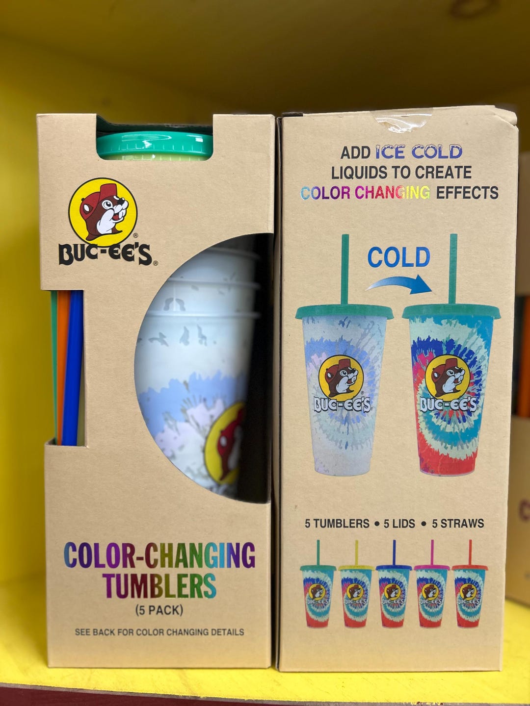 Buc-ee's Color Changing Tumblers | Cold Activated Cups, Lids & Straws ...