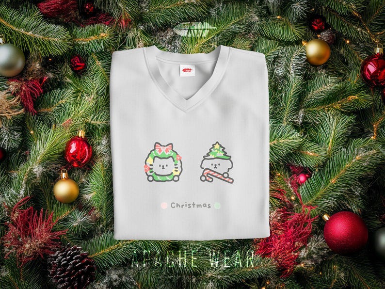 Kawaii Pet Christmas Sweatshirt | Cute Cat & Dog Holiday Sweater ...