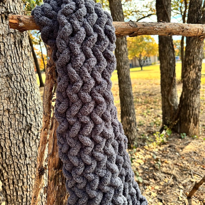 Hand Knitted Scarf - Etsy