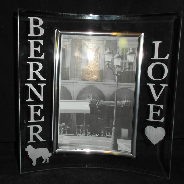 Etched Glass Picture Frame - Etsy