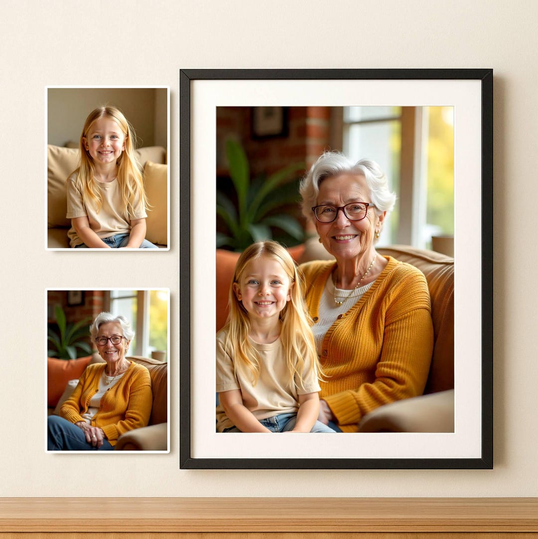 Realistic Merge of Photos, Combine Images Into Custom Digital Portrait ...