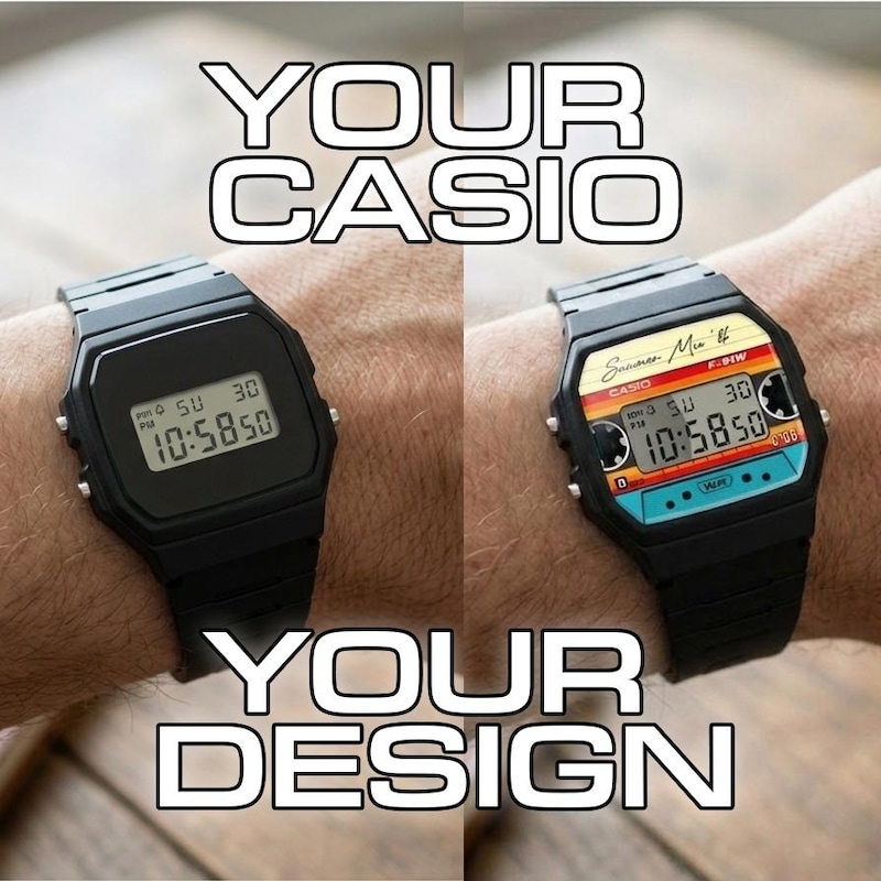 Casio Custom Face - Etsy UK