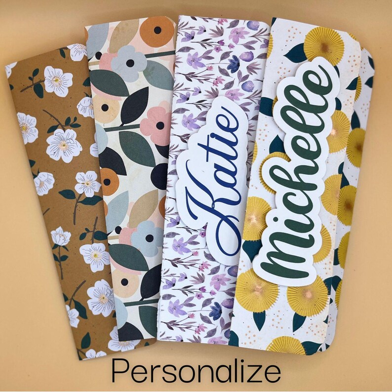 Personalized Money Holder - Floral Designs - Handmade Cash Gift ...