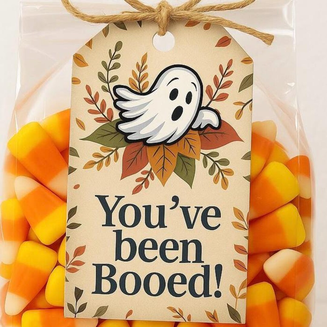 You've Been Booed Tags for Halloween Bundle of Cards Gift Bags ...
