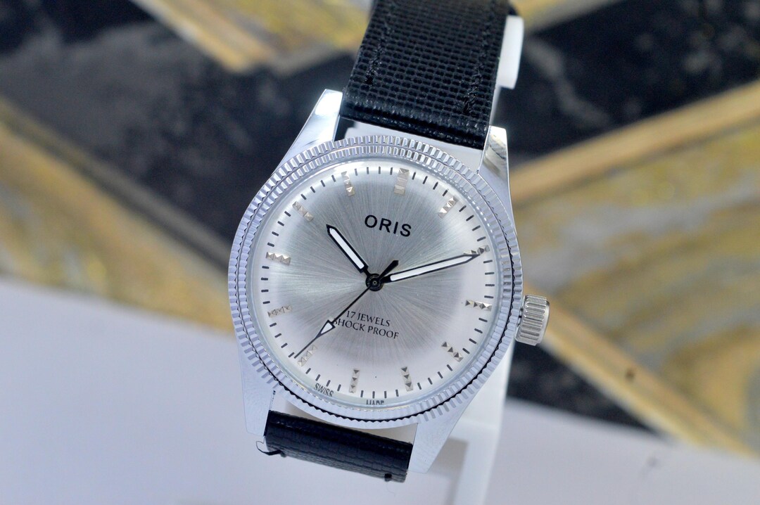 Vintage Oris Silver Dial Hand-winding 17 Jewels ST-96 Movement Swiss ...