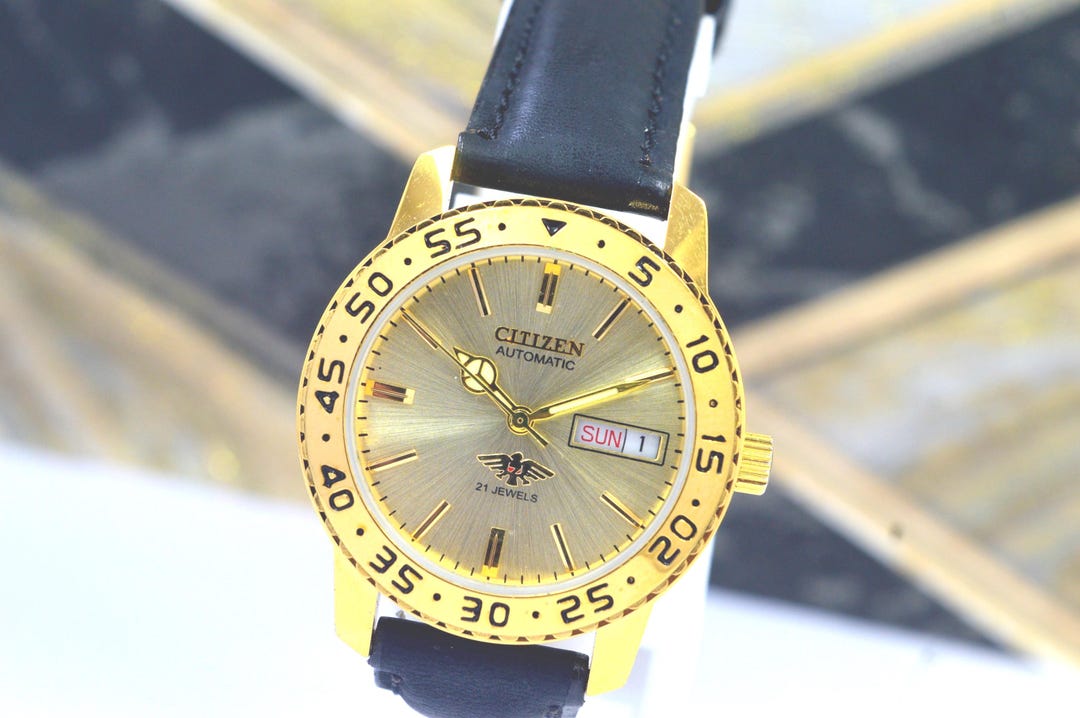Vintage Citizen Automatic Day-date Men’s Watch 8200A Movement 21 Jewels ...