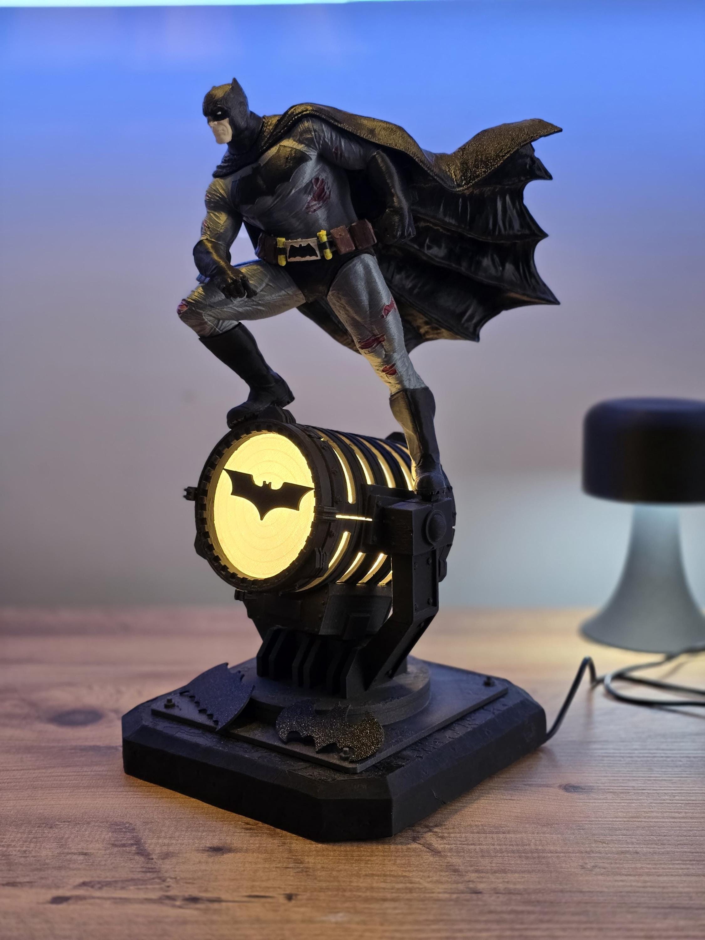 Handmade Masked Hero Statue - With LED Lighting - Etsy