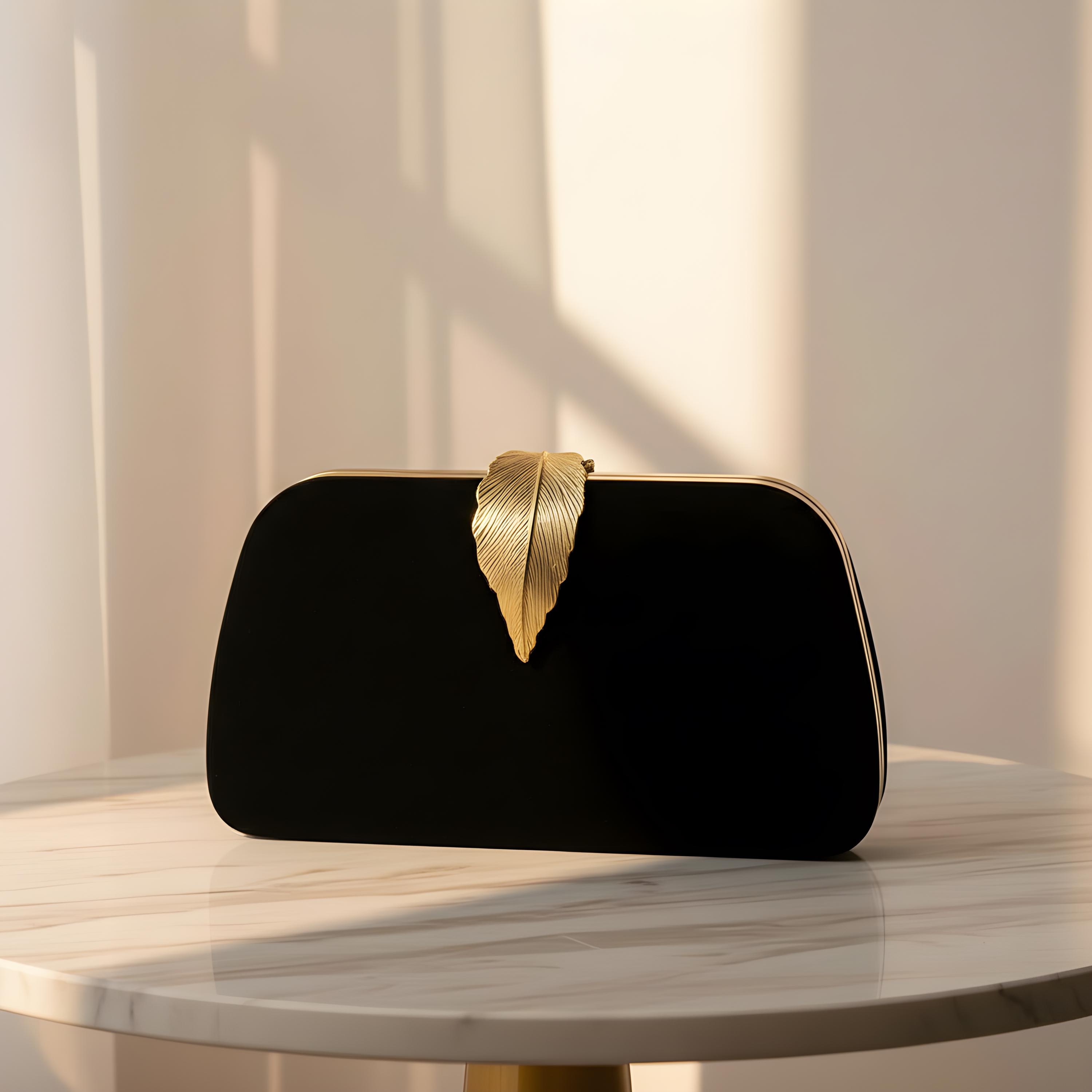 Elegant Women's Evening Clutch Bag With Chain Strap, Wedding Party ...