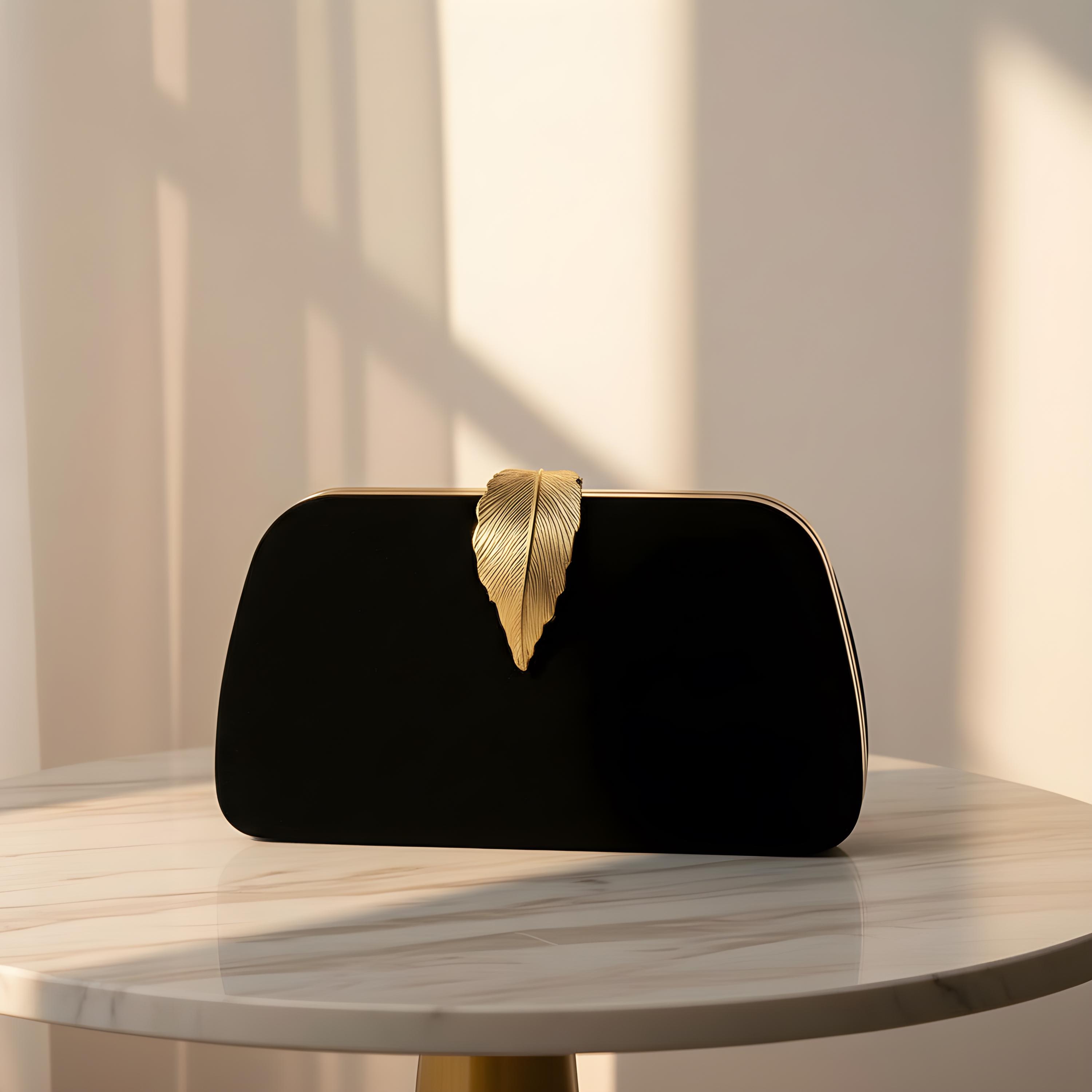 Elegant Women's Evening Clutch Bag With Chain Strap, Wedding Party ...