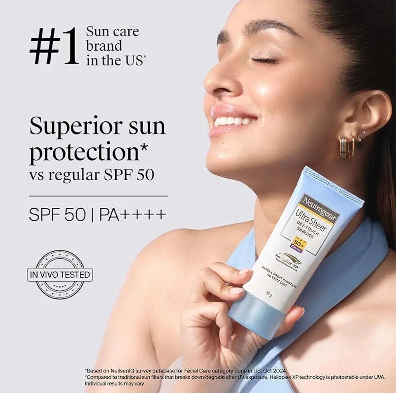 Neutrogena Ultra Sheer Dry Touch Sunblock SPF 50+ Ultra Clean Feel 80 ...