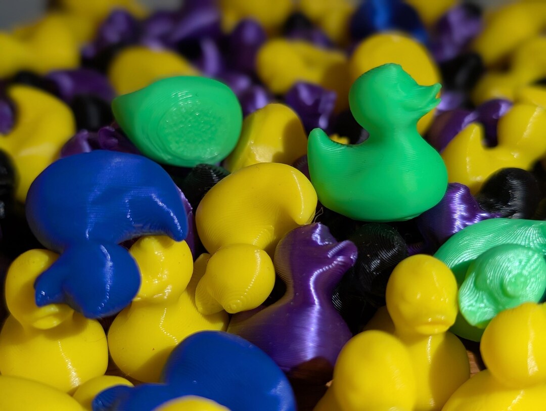 3D Printed Miniature Ducklings, Colorful Decor (pack of 5) - Etsy