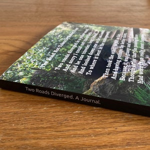 The Road Not Taken, Robert Frost Poem Journal Notebook, Writing ...