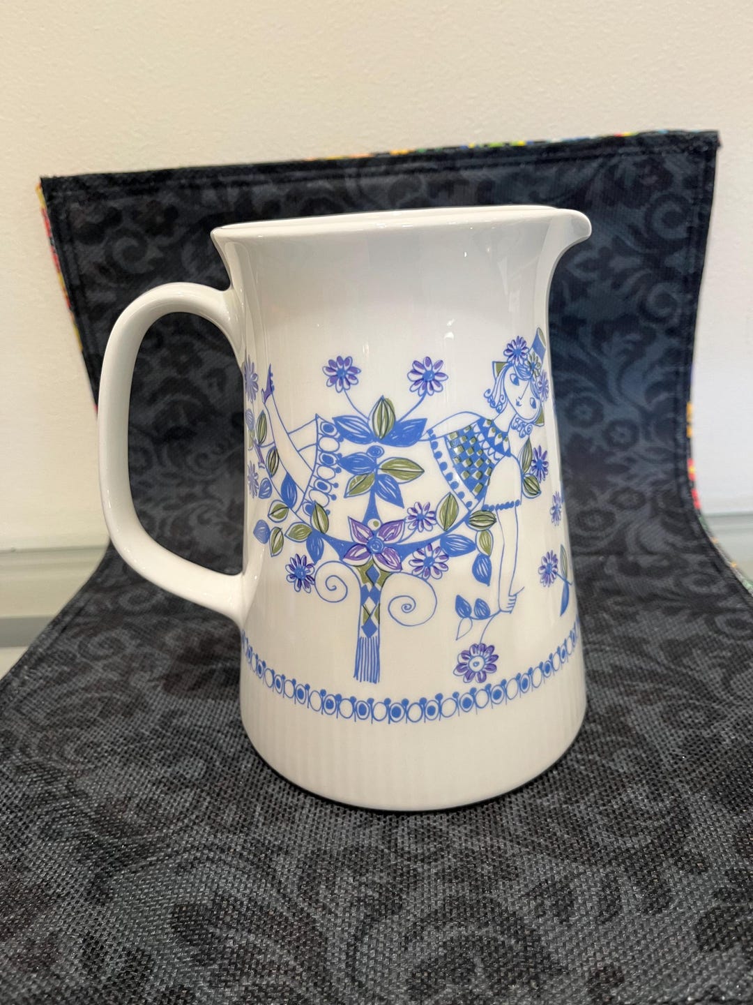 Vintage Figgjo "lotte" Jug: 1970s Retro Scandinavian Design, Norwegian ...