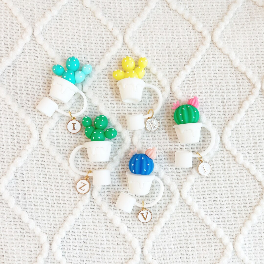 Cactus Stanley Straw Toppers, Straw Cover for Water Bottle, Monogrammed ...