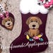 In the Hoop Labradoodle Stocking and Heart Ornament Embroidery Machine ...