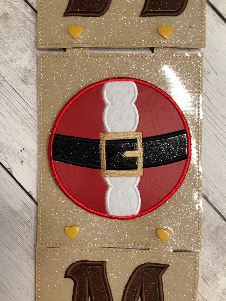 In the Hoop Santa Belt Snap on Decoration Embroidery Machine | Etsy