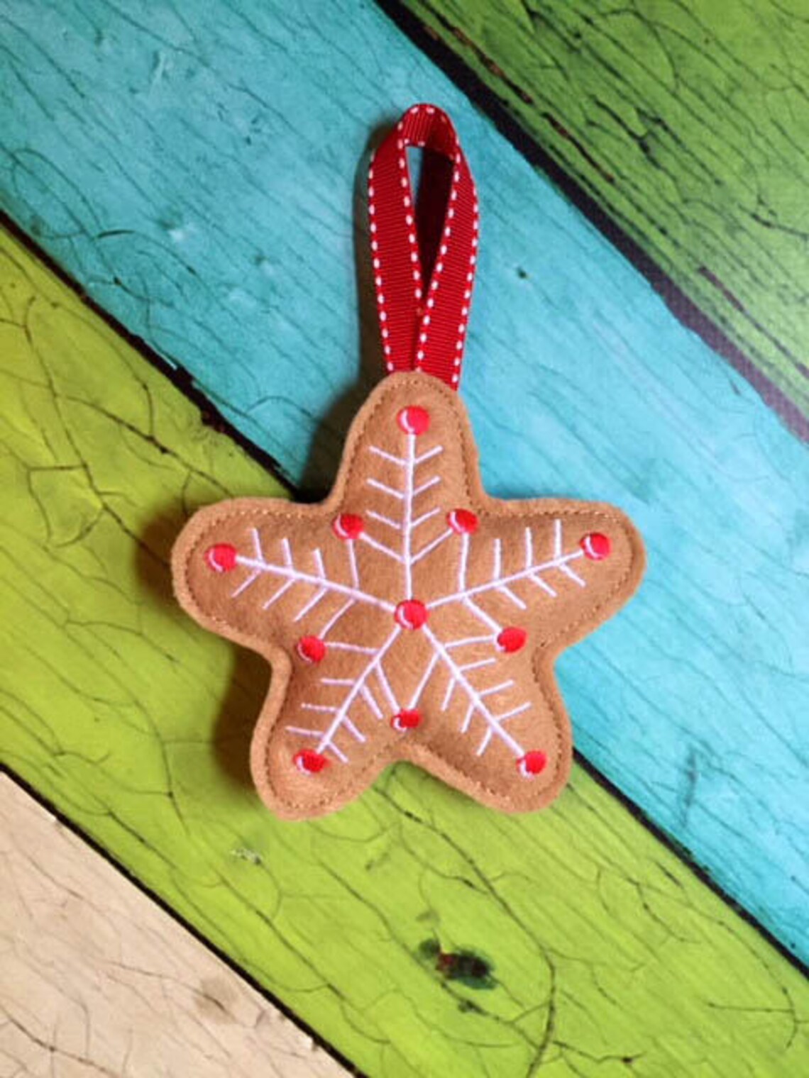 Cookie Ornaments With Icing Embroidery Design Set - Etsy