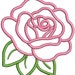 Rose Applique Embroidery Machine Design - Etsy
