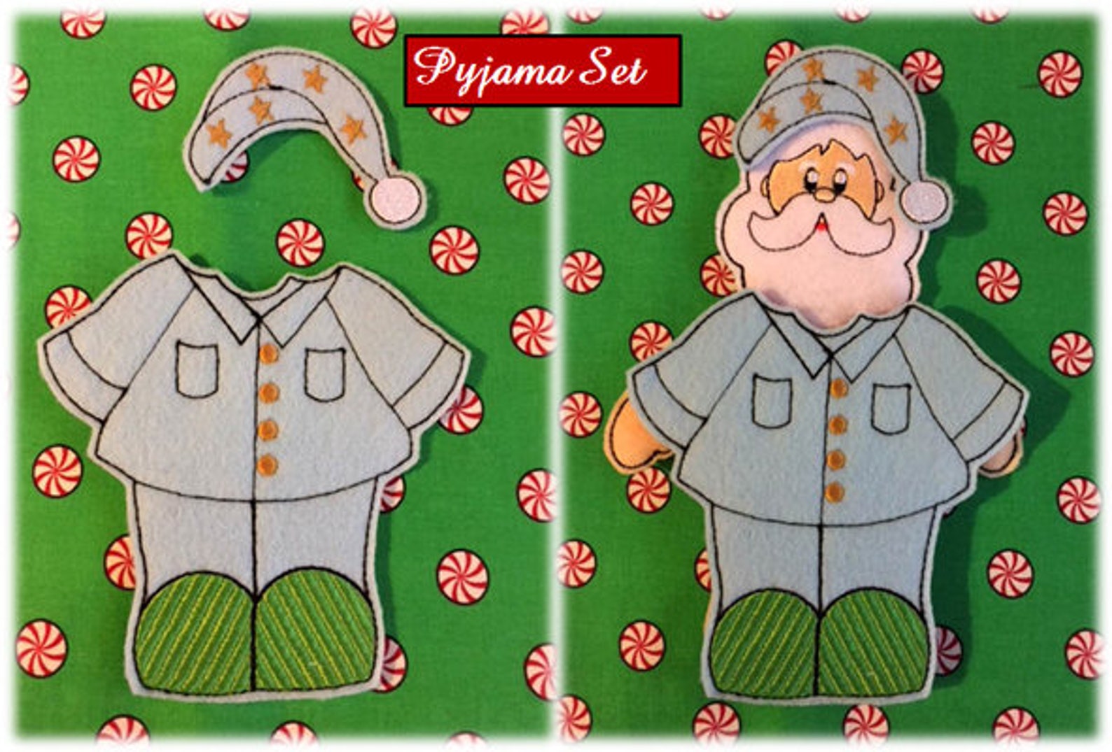 In the Hoop Santa Dress up Doll Embroidery Machine Design Set - Etsy