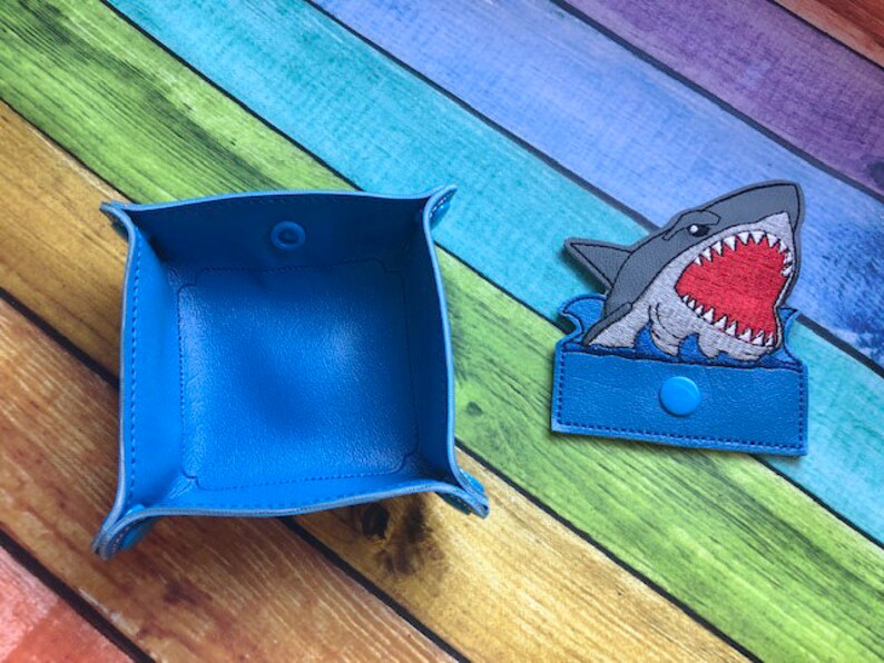 In the Hoop Shark Snap Tray Embroidery Machine Design Set - Etsy