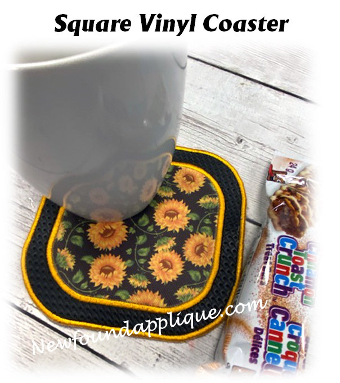 In the Hoop Vinyl Coaster Embroidery Machine Design Set | Etsy