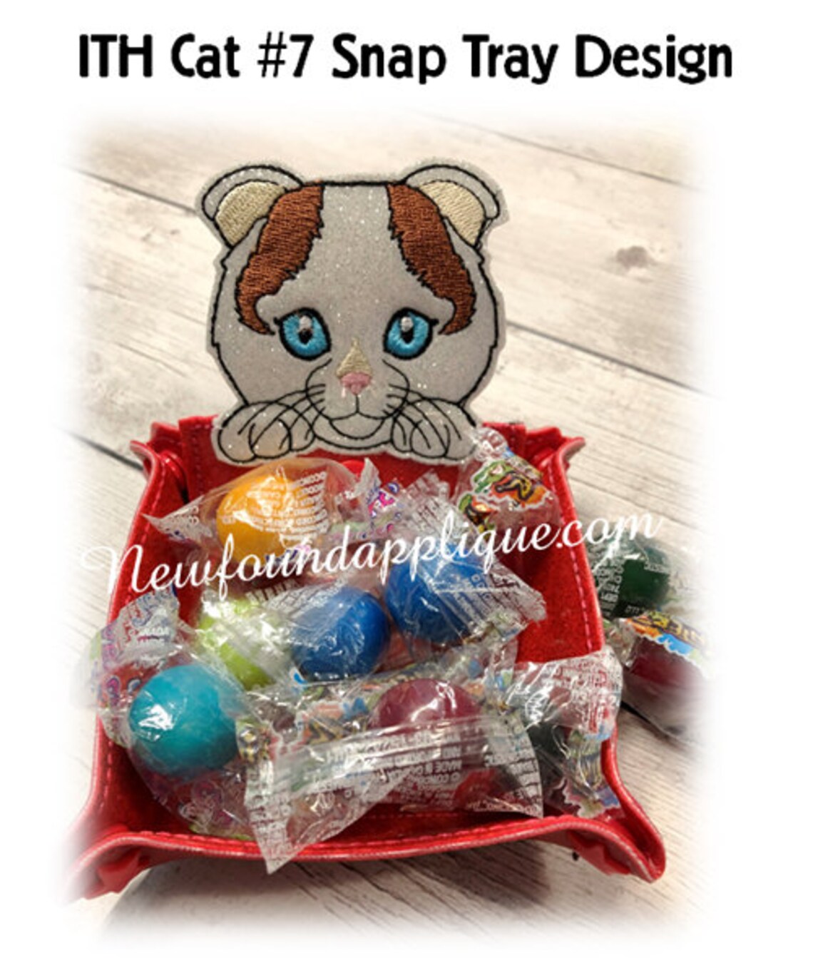 In the Hoop Cat Number 7 Snap Tray Embroidery Machine Design - Etsy
