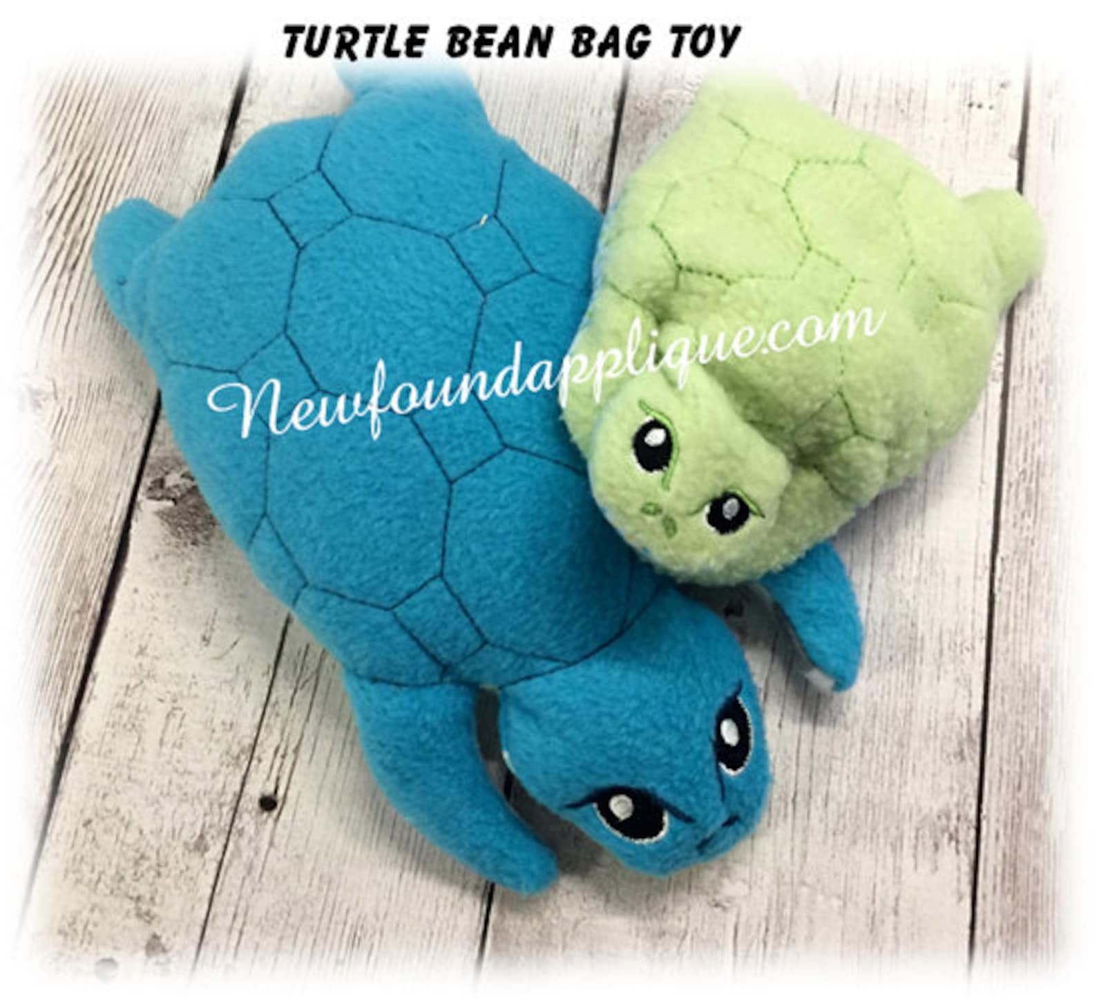 In the Hoop Turtle Bean Bag Embroidery Machine Design Set - Etsy