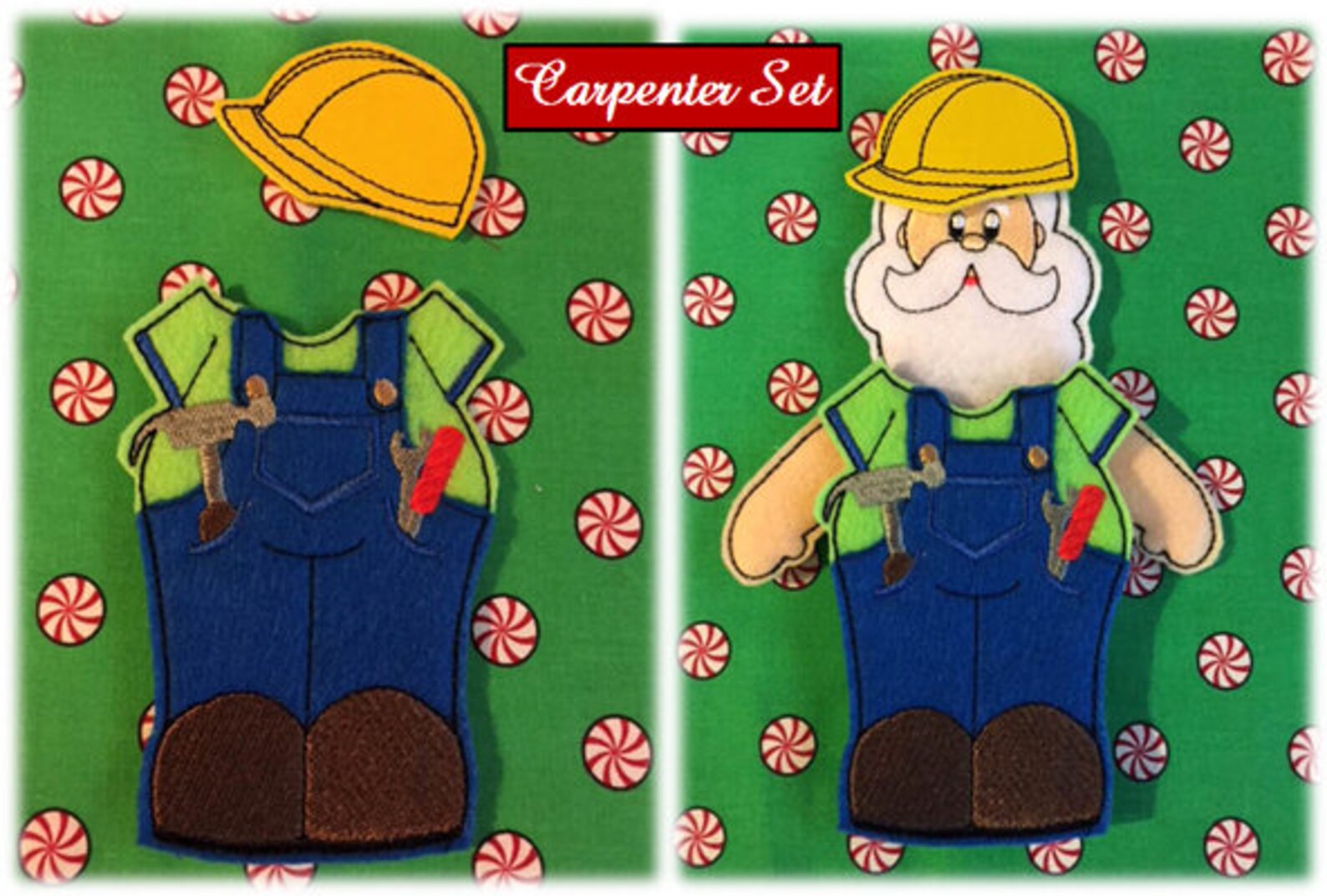 In The Hoop Santa Dress Up Doll Embroidery Machine Design Set | Etsy