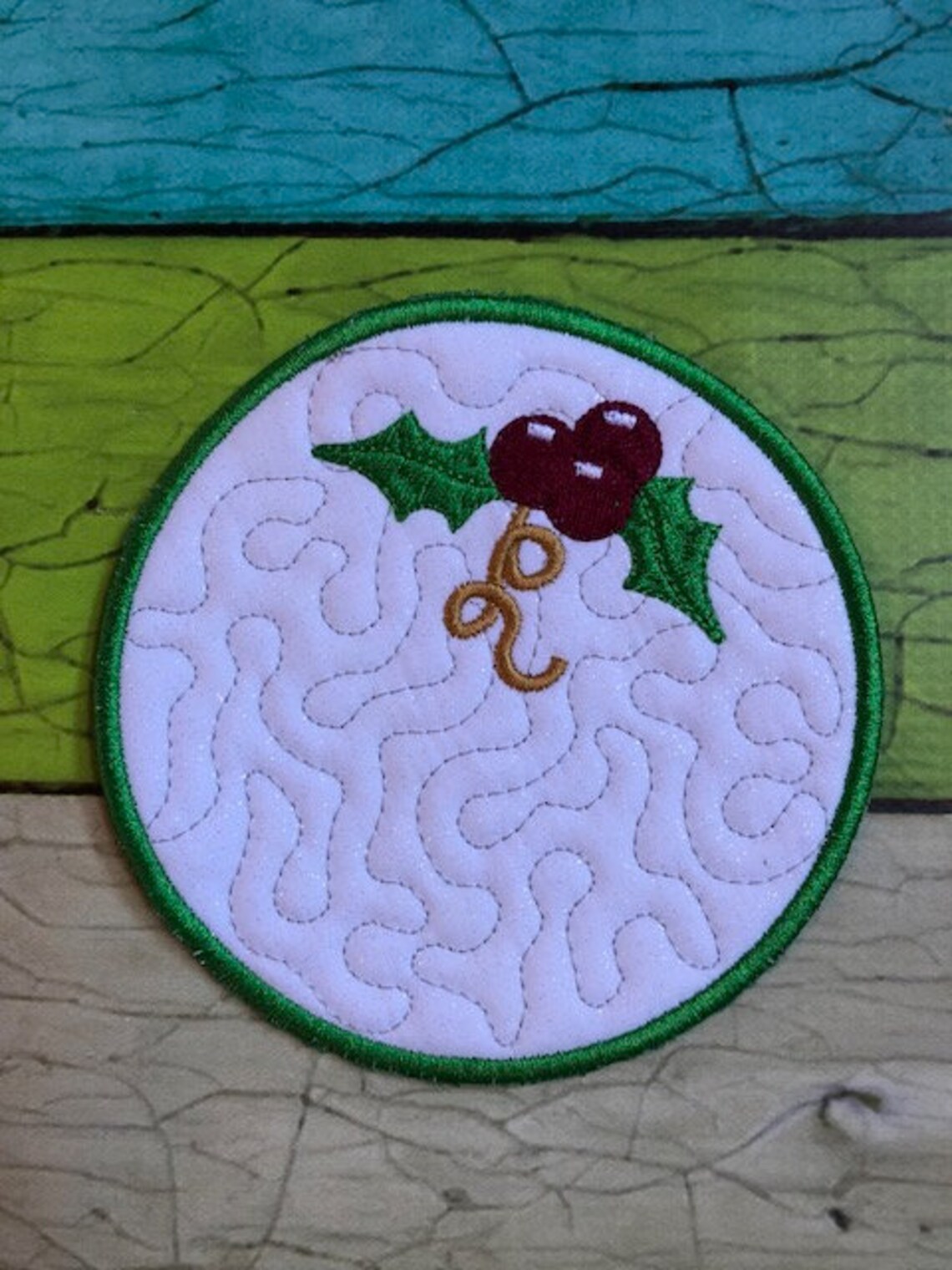 In the Hoop Christmas Coasters Embroidery Machine Design Set - Etsy