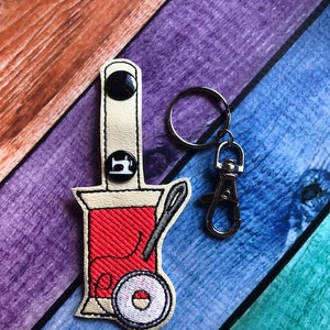 In the Hoop Thread Key Fob Embroidery Machine Design - Etsy